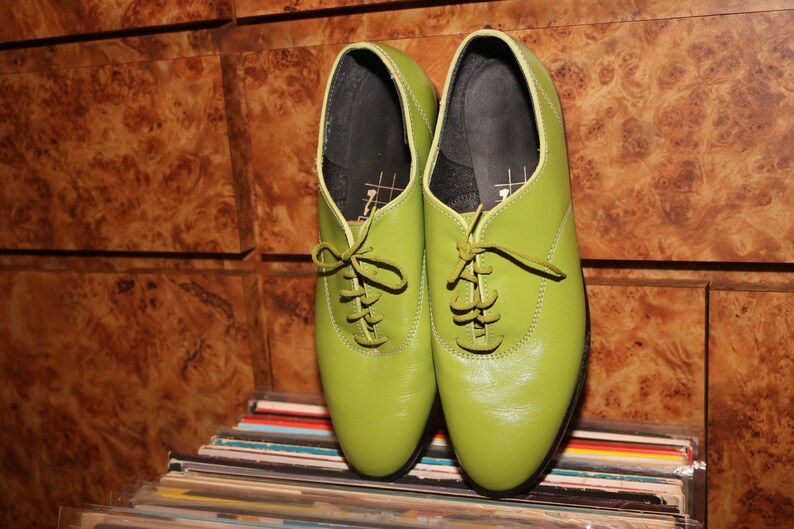 Tic Tac Toe 1985 Shoes Green Dance Women Shoes Lace up | Etsy