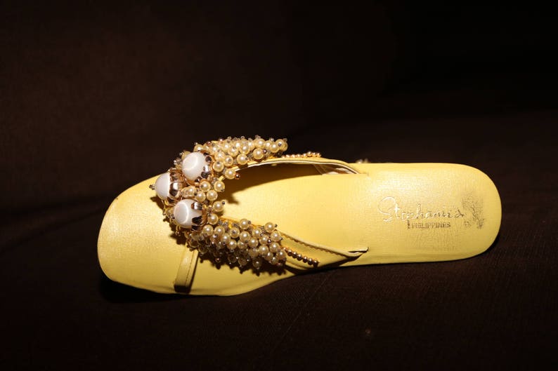 Philippines 1970s-1980s SANDALS Women Slippers Vintage 70s 80s Women ...