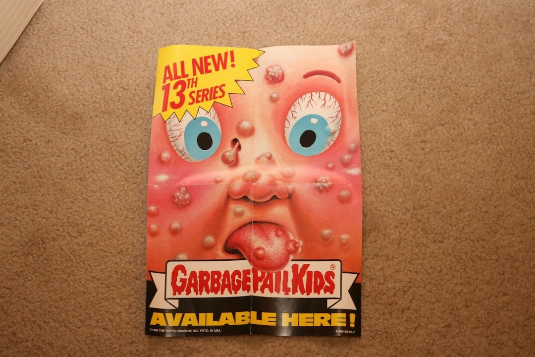 Garbage Pail Kids (1988) 13th Series Poster by Topps Cards Spring Warty ...