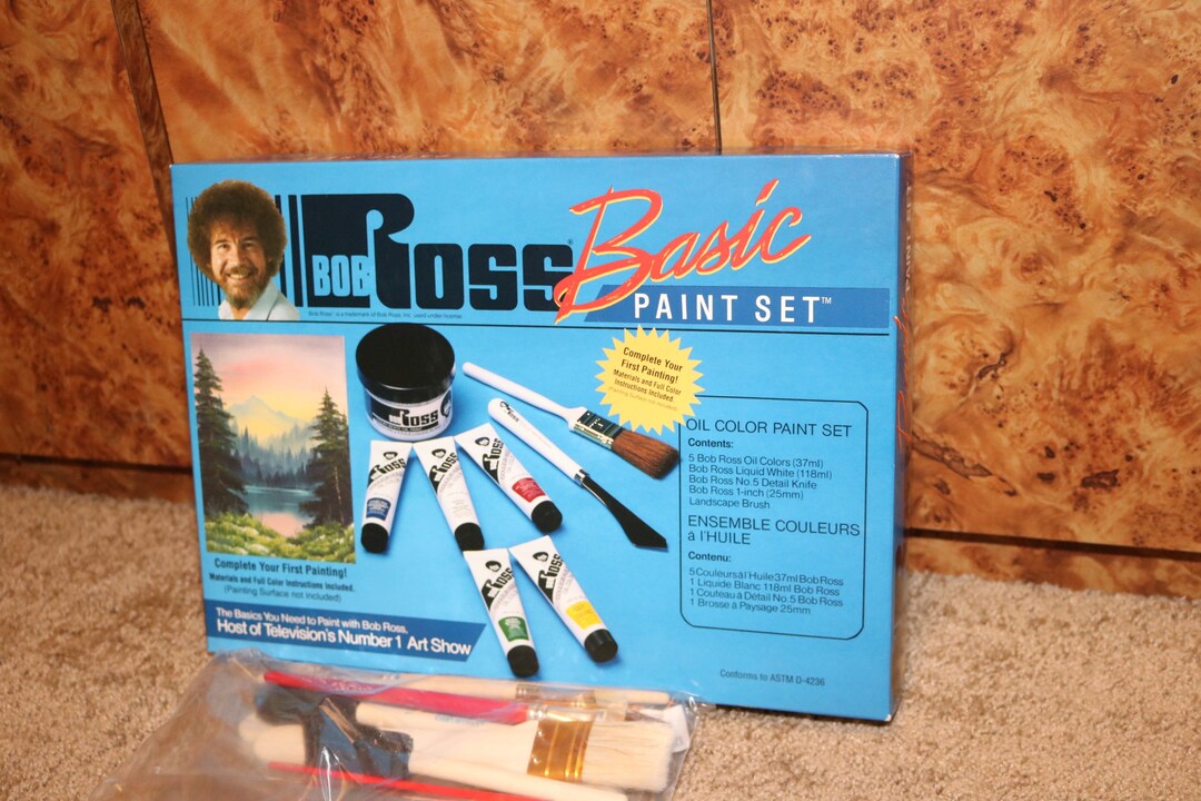 Bob Ross Paint Set BASIC Oil Joy of Painting in Box - Etsy