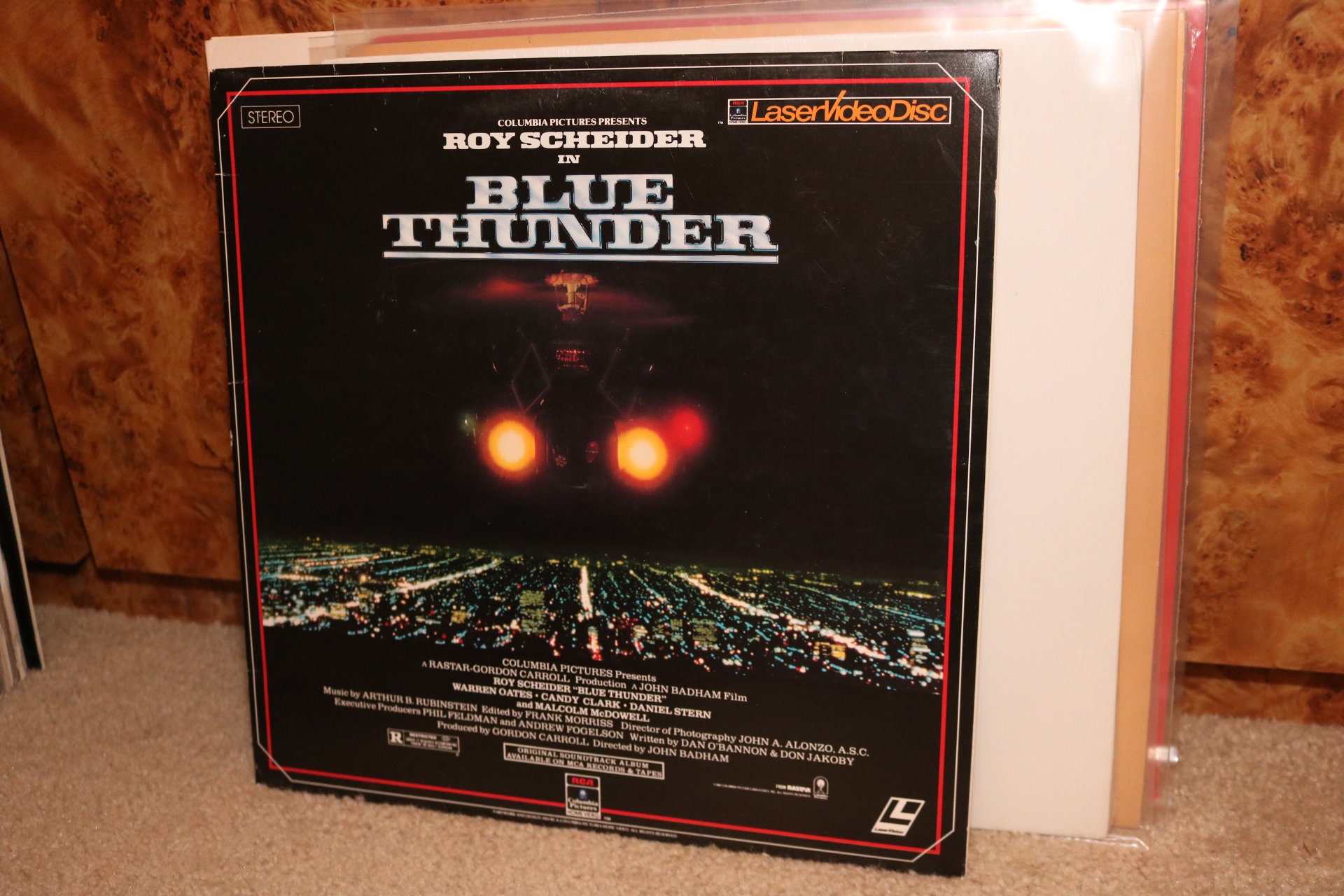 BLUE THUNDER 1983 Laserdisc Movie Roy Scheider Warren Oates Candy Clark ...