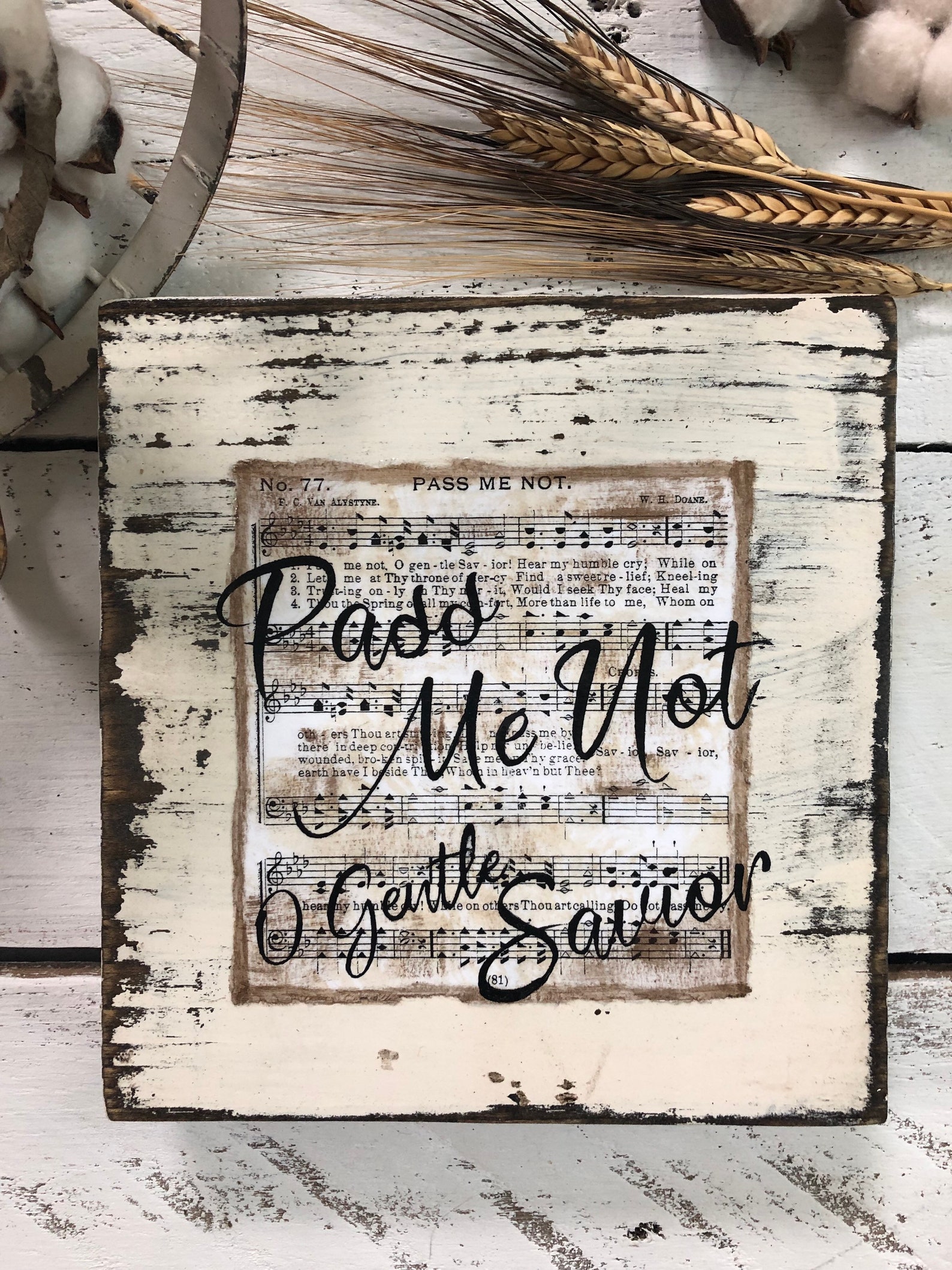 Pass Me Not O Gentle Savior Hymn Sign Inspirational Sign - Etsy
