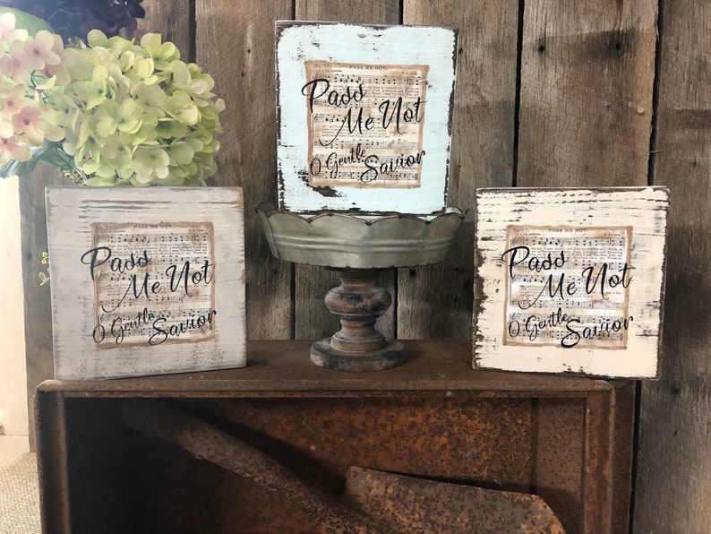 Pass Me Not O Gentle Savior Hymn Sign Inspirational Sign - Etsy