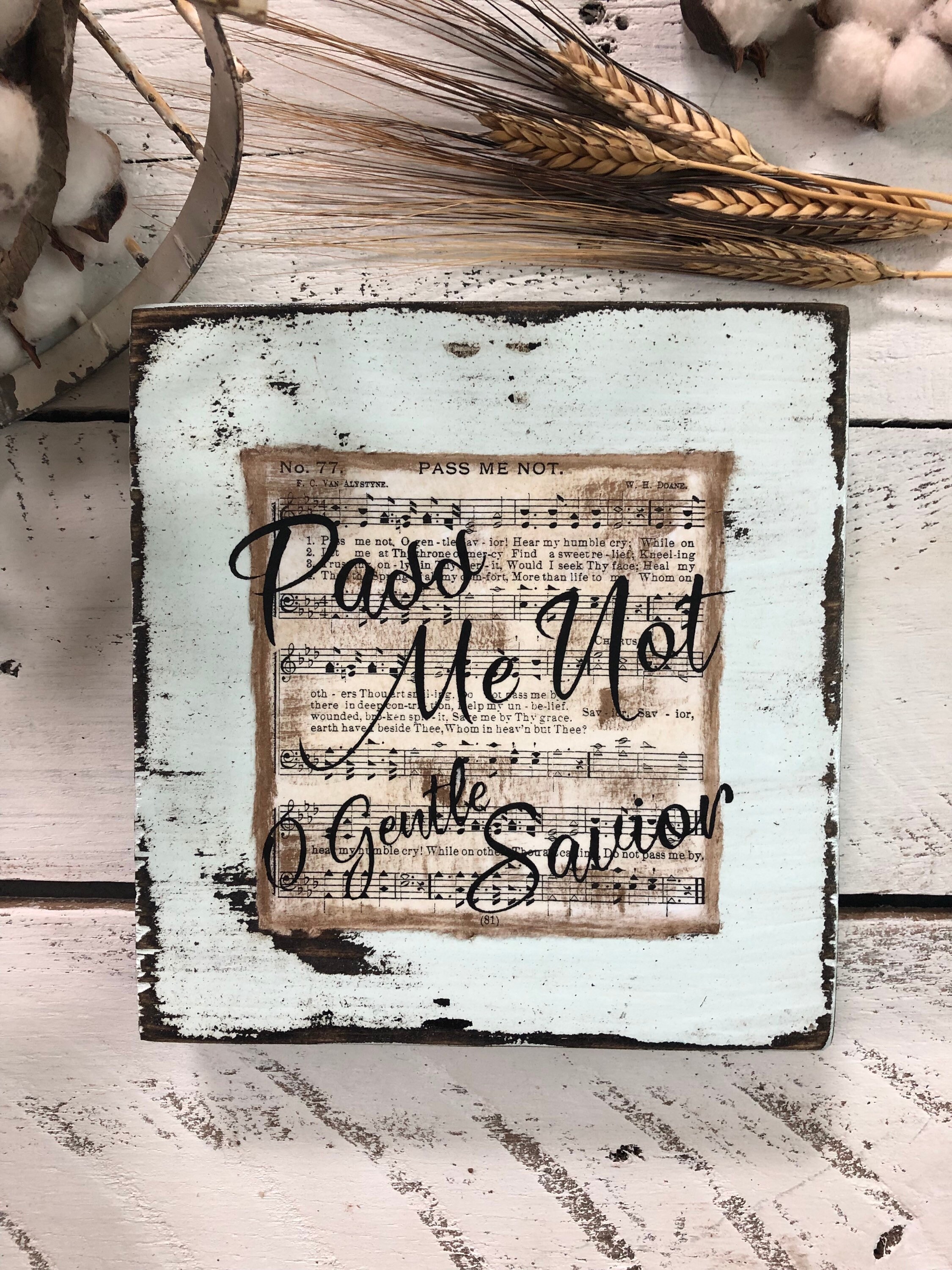 Pass Me Not O Gentle Savior Hymn Sign Inspirational Sign - Etsy