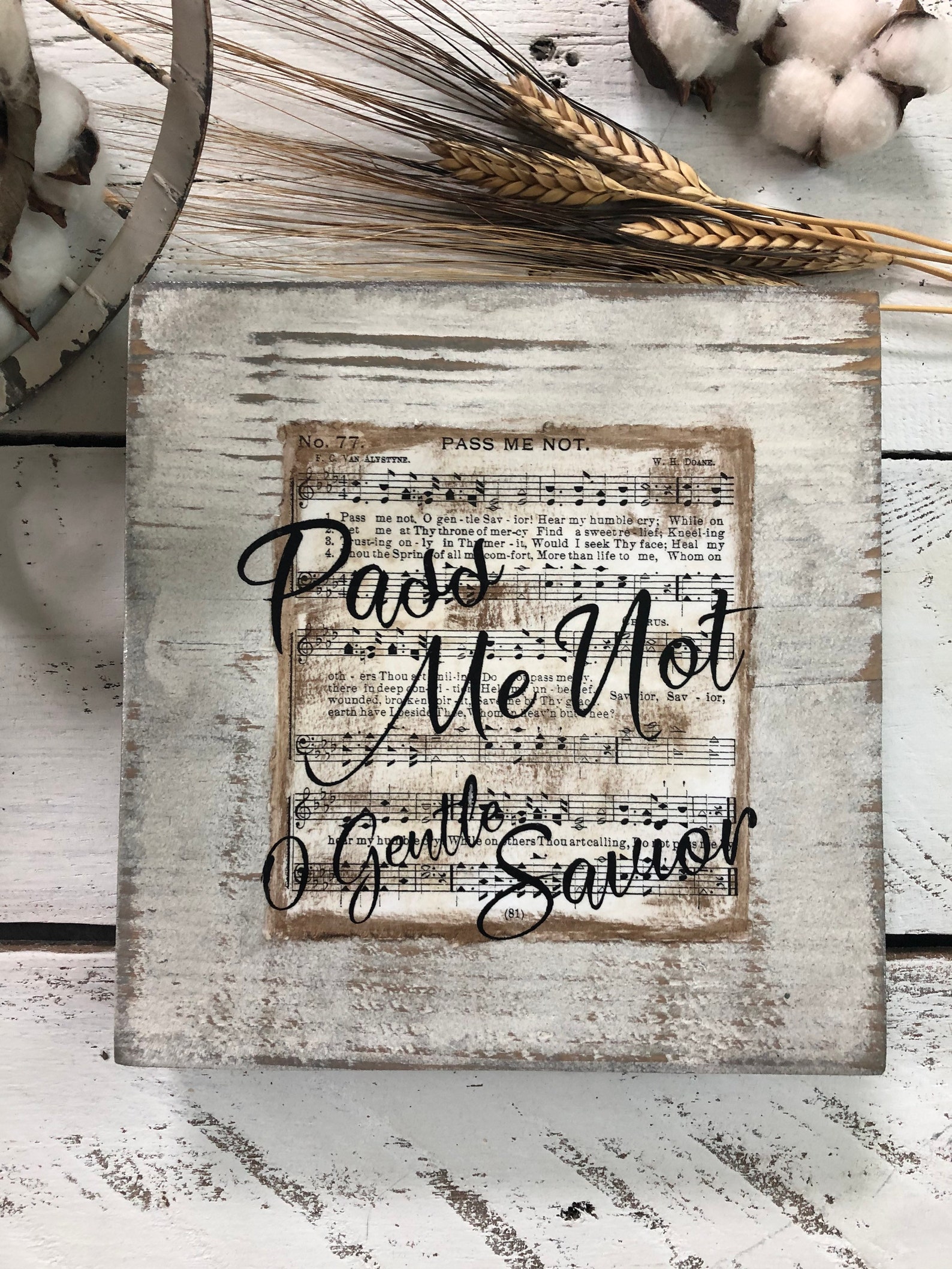 Pass Me Not O Gentle Savior Hymn Sign Inspirational Sign - Etsy