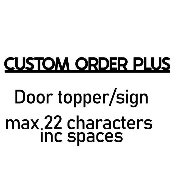 Custom Door Topper - Etsy