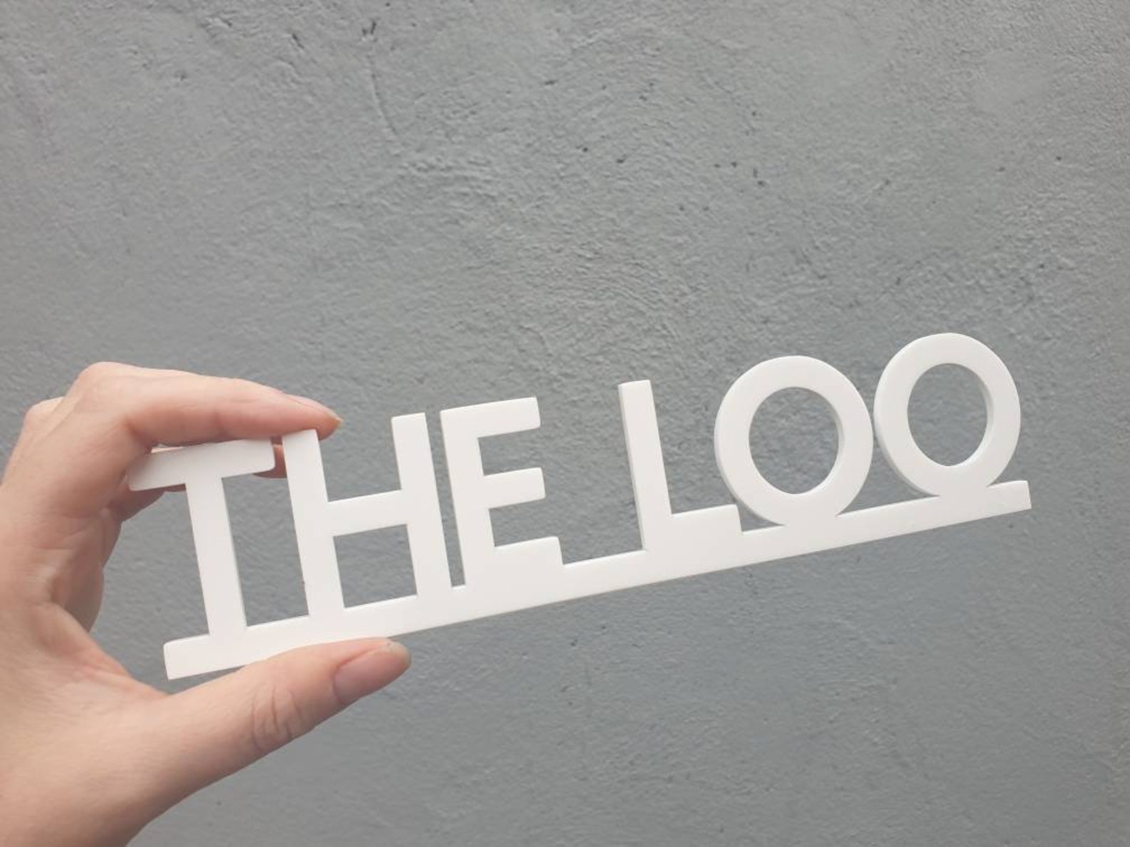 THE LOO Toilet Door Sign Original Little Hippo Door Topper - Etsy UK