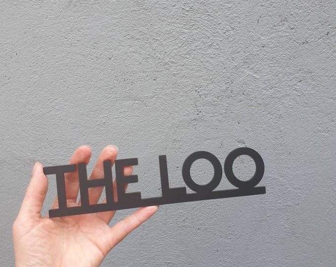 The Loo,bathroom Sign - Etsy