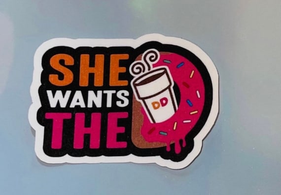 Dunkin Donut Sticker | Etsy