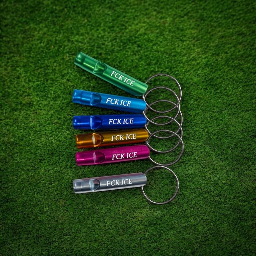 FCK ICE Whistle Keychain - Etsy