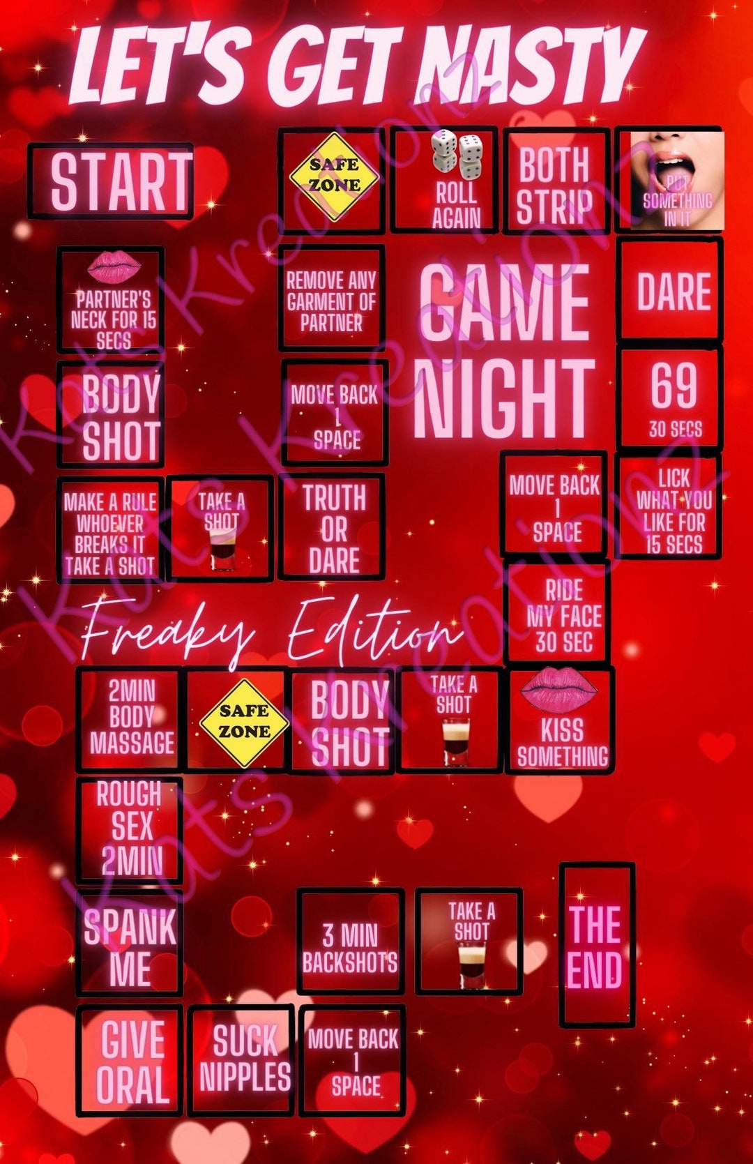 Valentine Board Game Download - Etsy