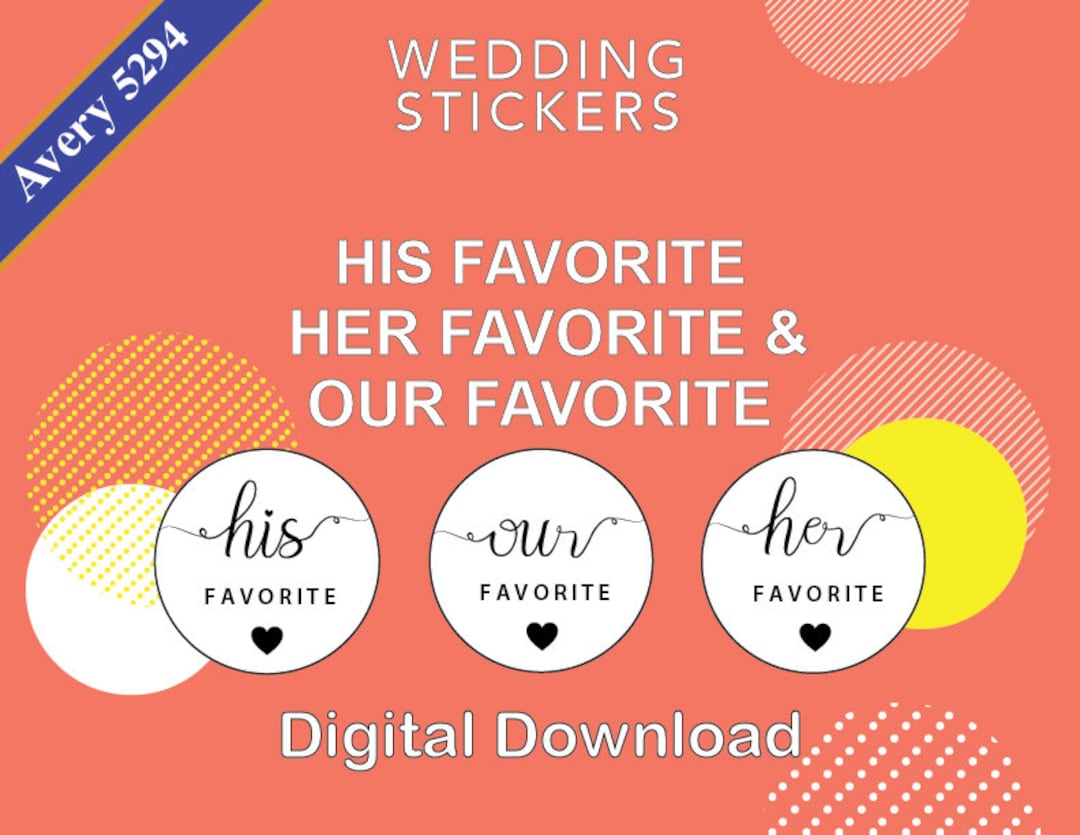 His Favorite Sticker, Her Favorite Sticker, His Favorite Labels, Her ...