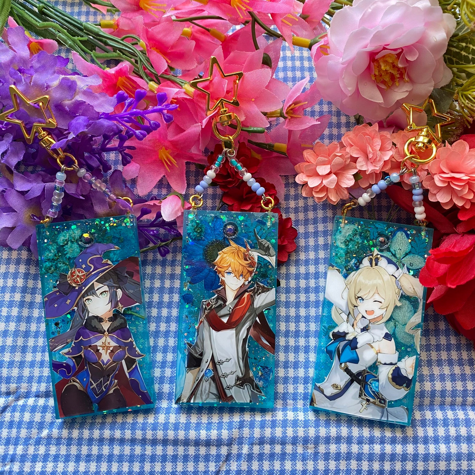Floral Inspired Genshin Impact Keychains - Etsy