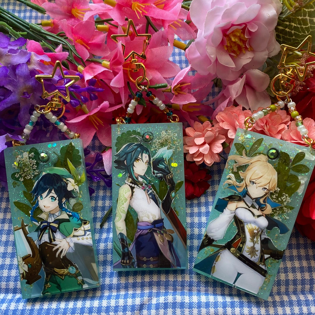 Floral Inspired Genshin Impact Keychains - Etsy