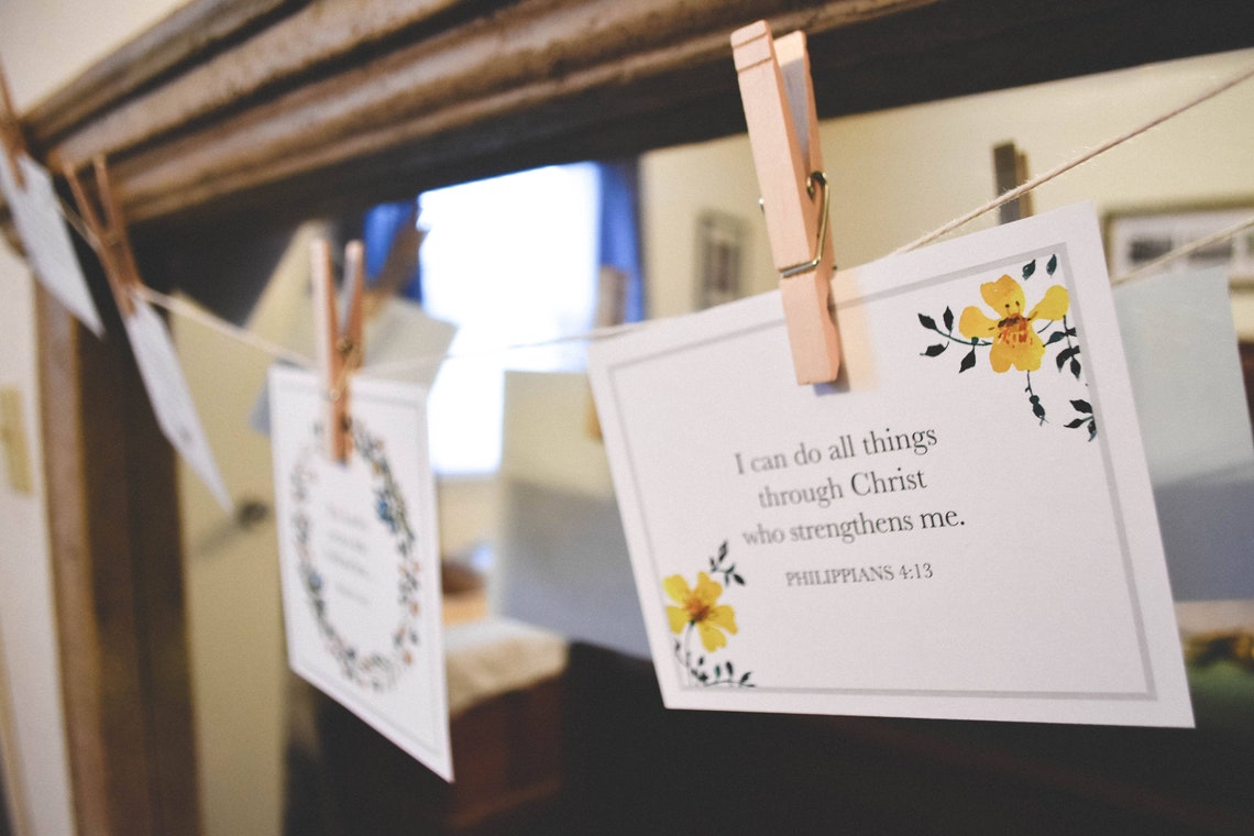 30 Printable Christian Birth Scripture Encouragement Cards, Bible ...