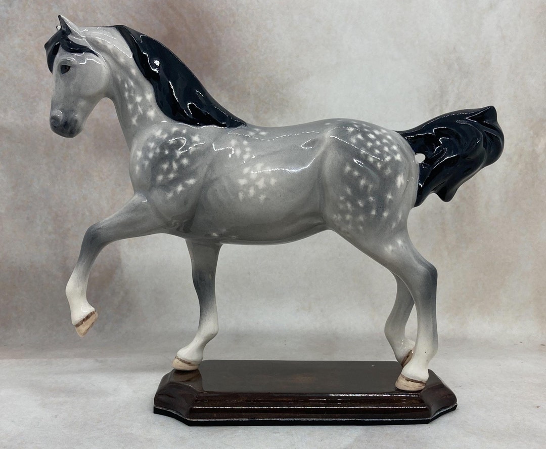 Ceramic Smokey Star Dapple Deluxe Horse Pony Figurine Statue Handmade OOAK - Etsy