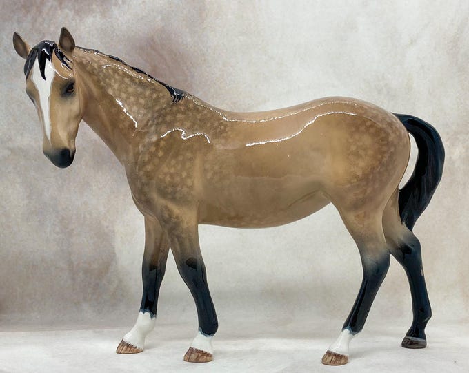 Ceramic Horse Beswick Royal Doulton Dappled Buckskin Mare Facing Left ...