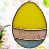 Stained Glass Easter's Day Bunny and Egg Pattern, Bunny Easter's Day ...