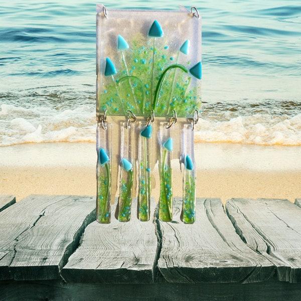 Glass Wind Chime - Etsy