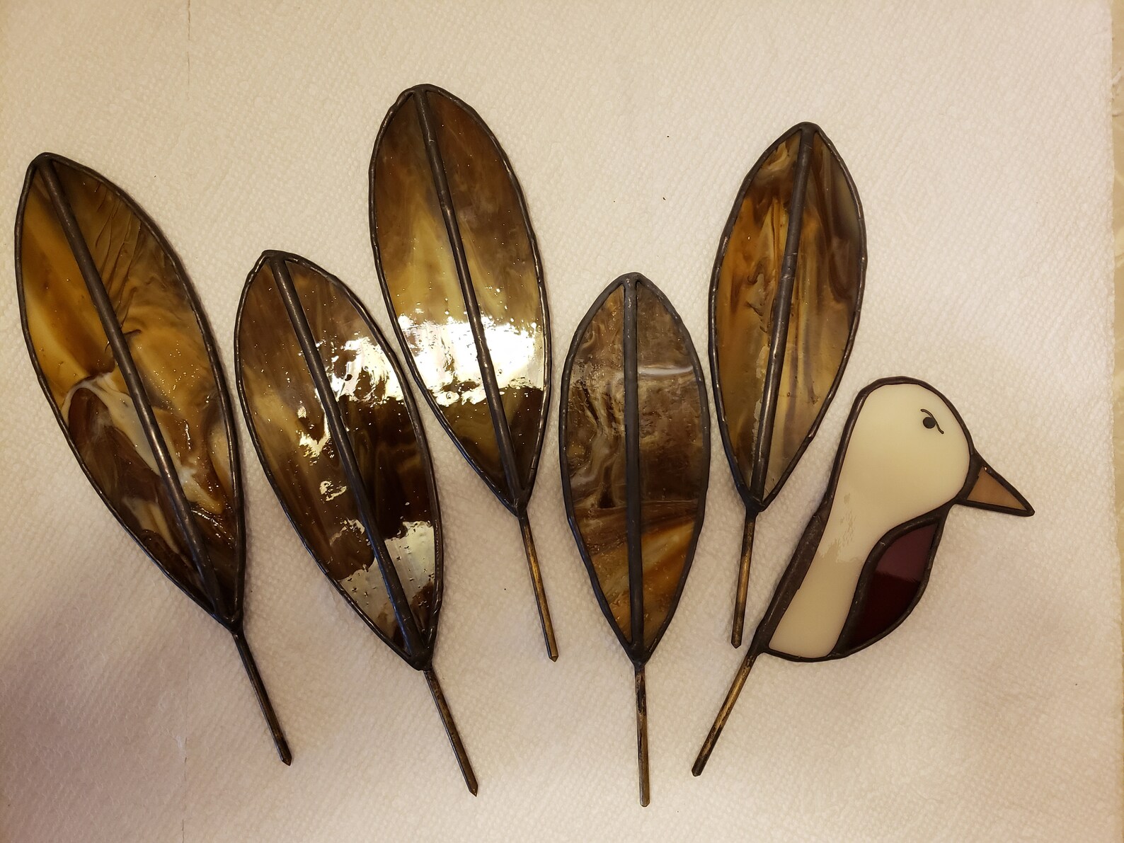 Brown Stained Glass Thanksgiving Turkey Centerpiece Kit | Etsy