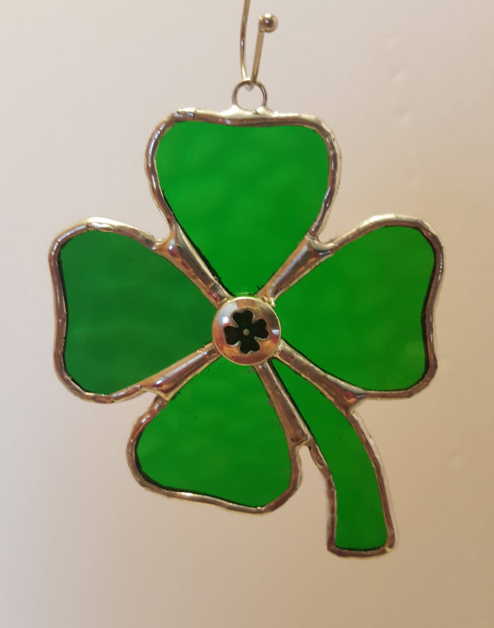 Shamrock Stained Glass Suncatcher - Etsy