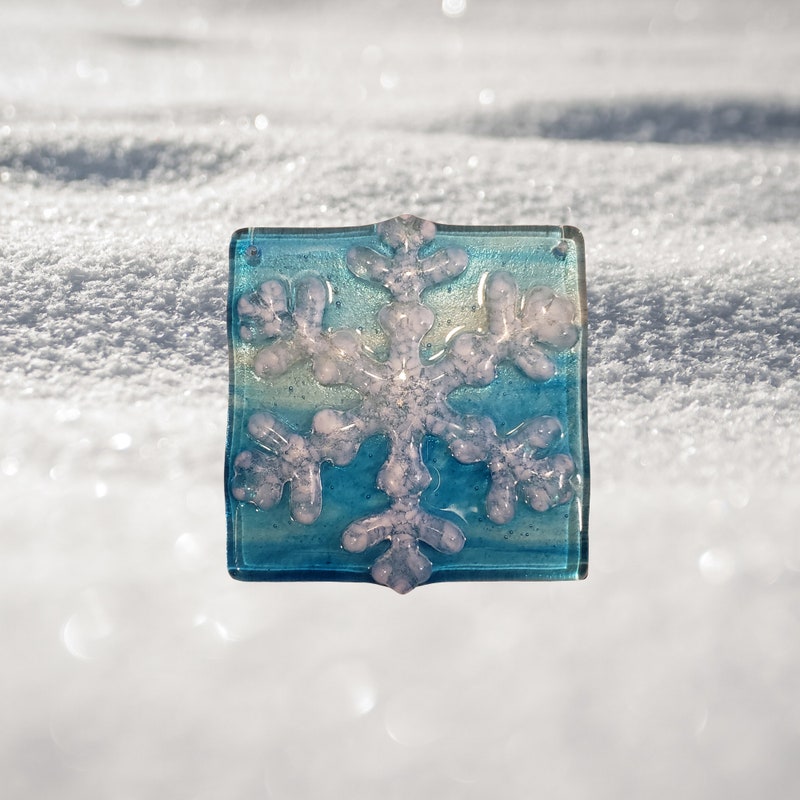 Glass Snowflake - Etsy