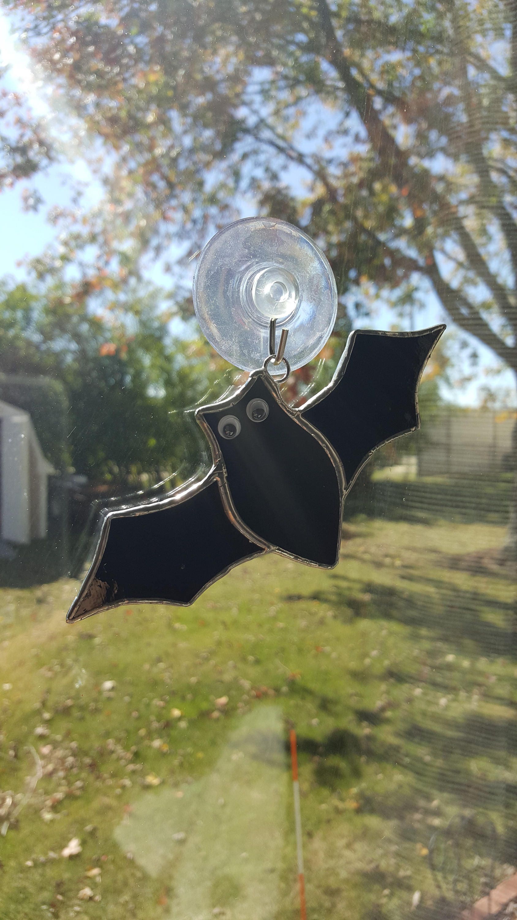 Stained Glass Bat Sun Catcher Spooky Bat Ornament Fun Bat - Etsy