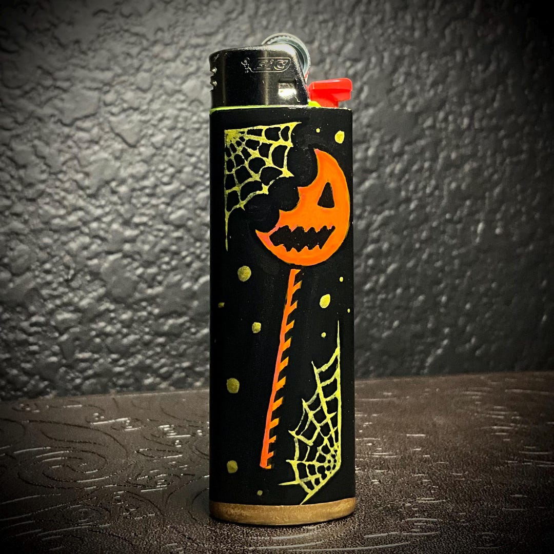 Trick R’ Treat Lollipop Halloween Hand-painted Lighter - Etsy