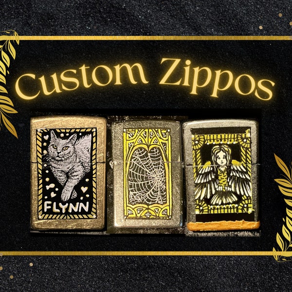 Custom Zippo - Etsy