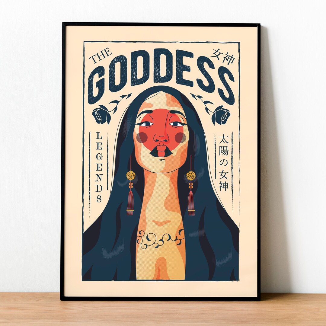 Woman Portrait, Japan Style Poster, Home Decoration, Original Design ...