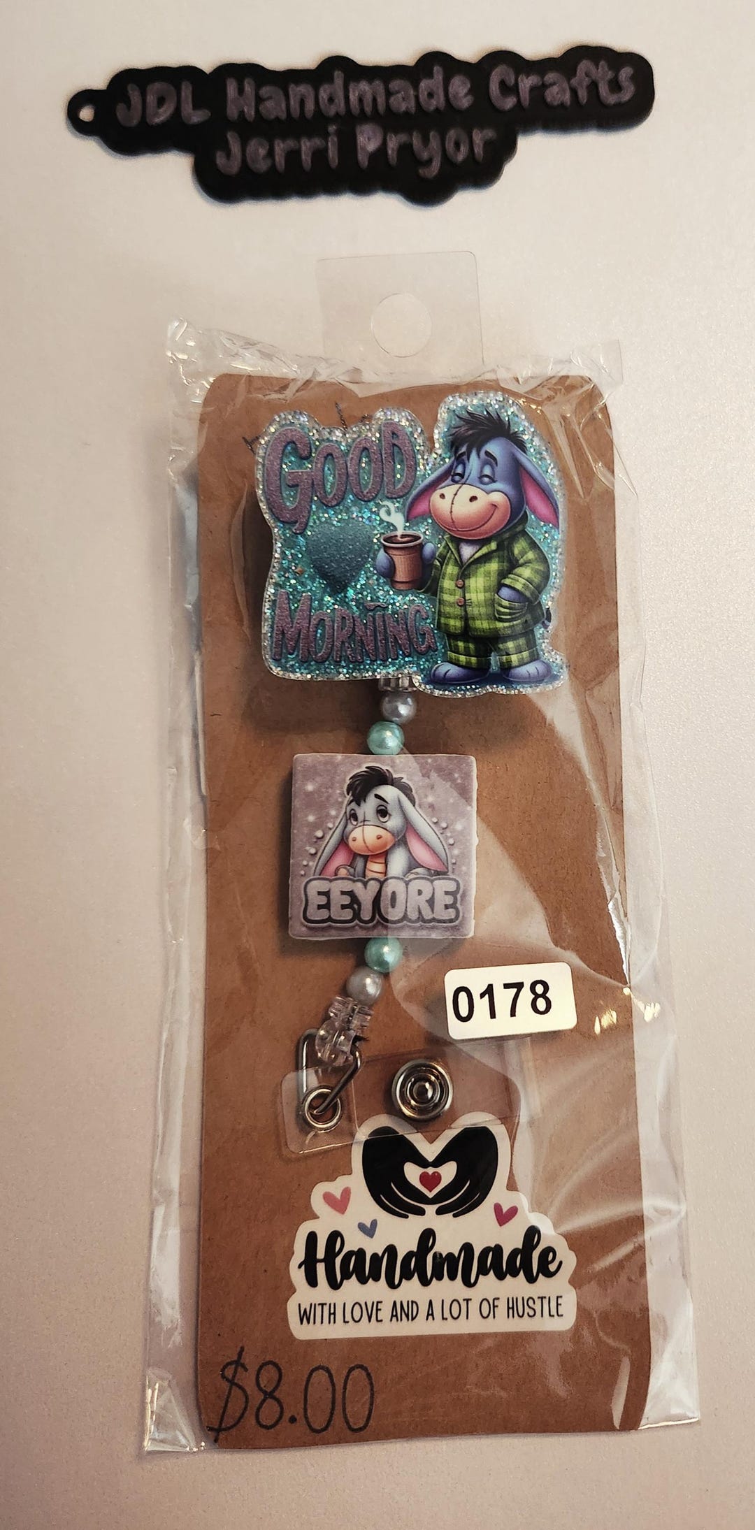 Eeyore Theme Badge Reel - Etsy