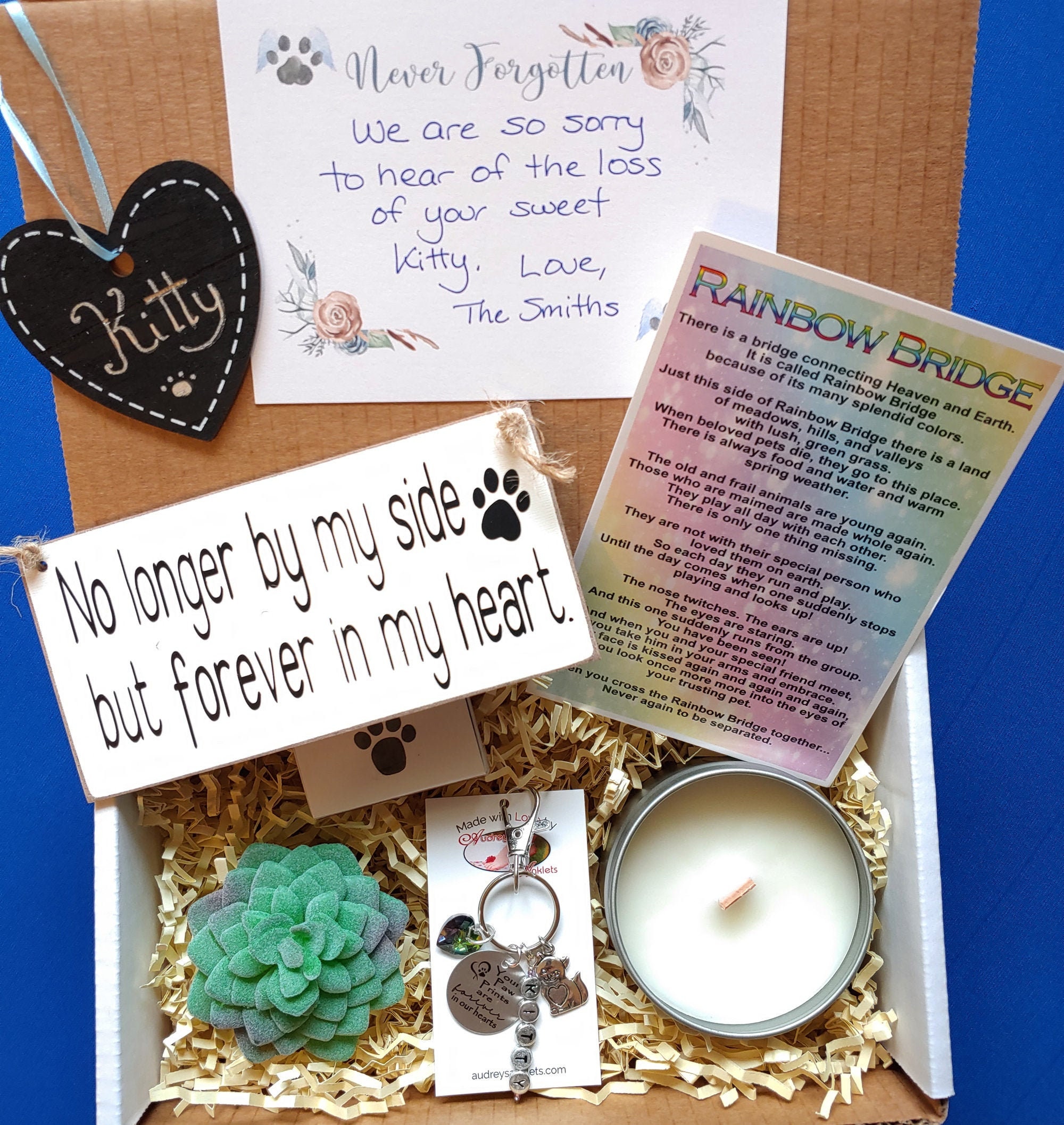 Cat Passing Away Gift Pet Sympathy Gift Box Loss of Cat | Etsy