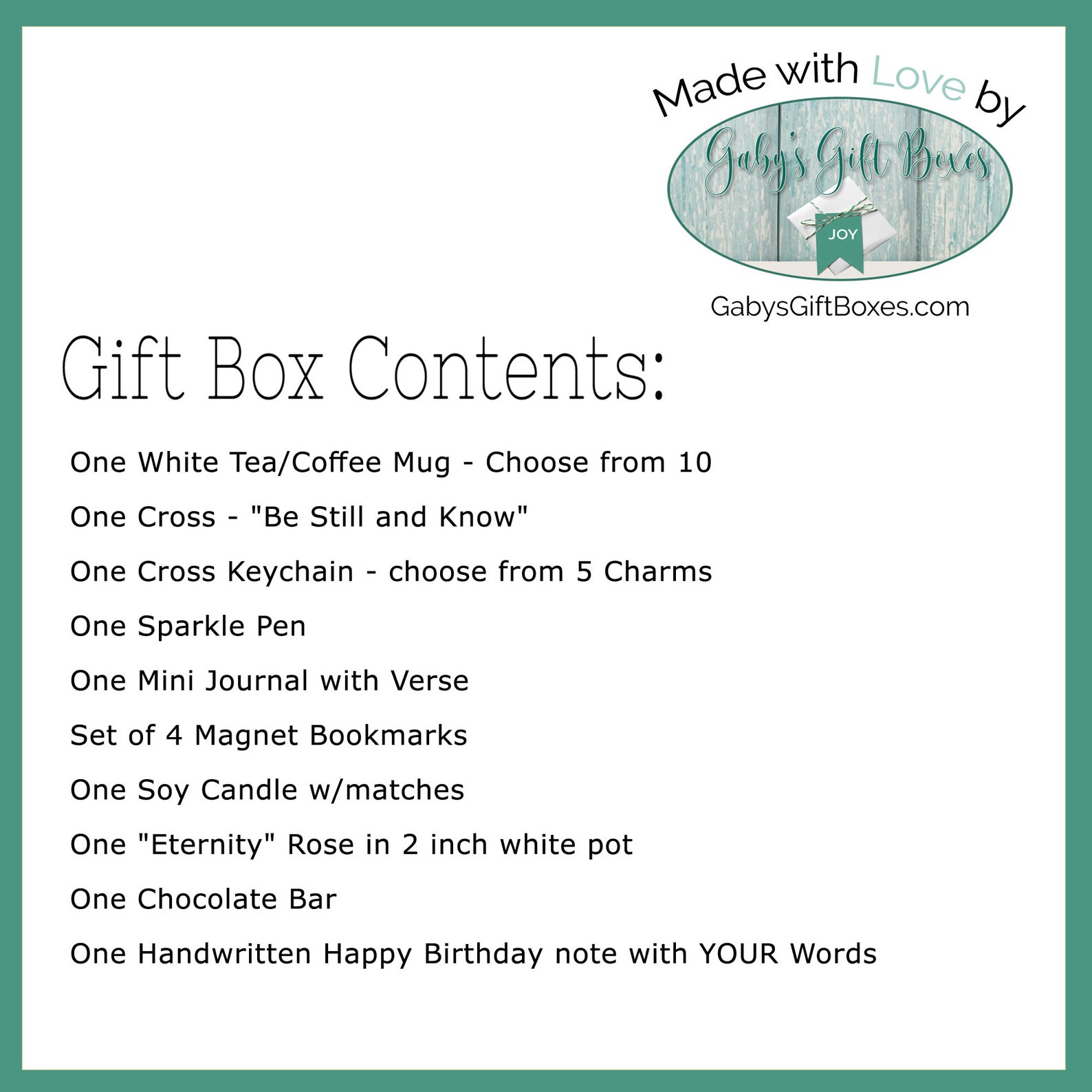 Faith Based Gift Box, Christian Theme, Bible Verse Gifts, Thanks ...