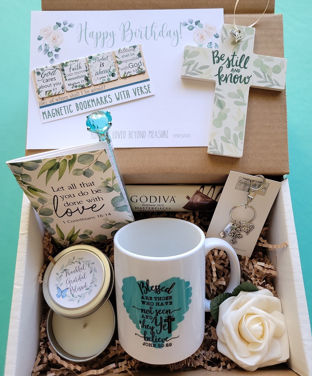 Christian Birthday Gift Box Bible Verse Gifts Happy - Etsy