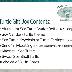 Happy Birthday Sea Turtle Gift Box, Turtle Shell Gift for Her, Beach ...
