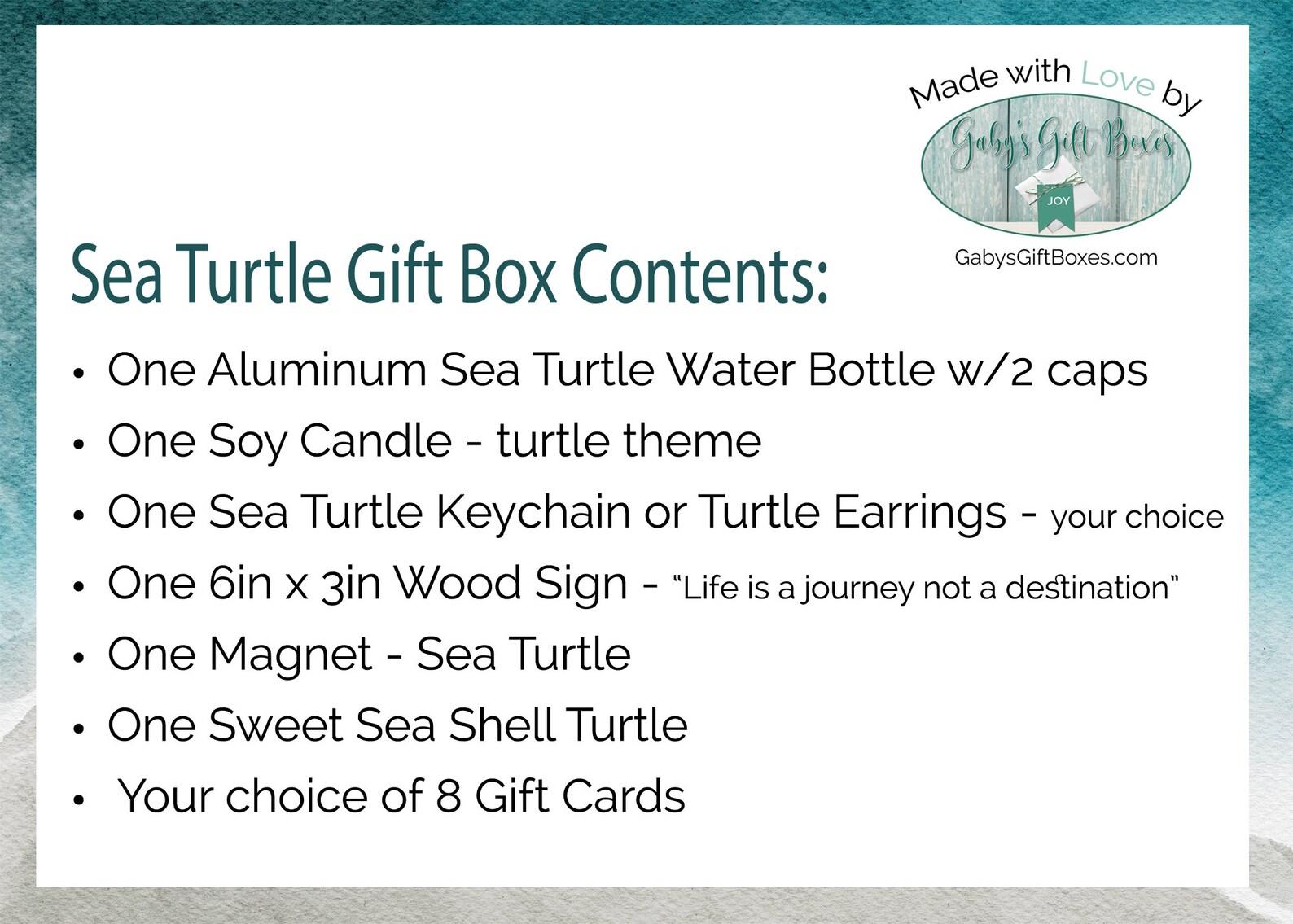 Happy Birthday Sea Turtle Gift Box Turtle Shell Gift for Her - Etsy