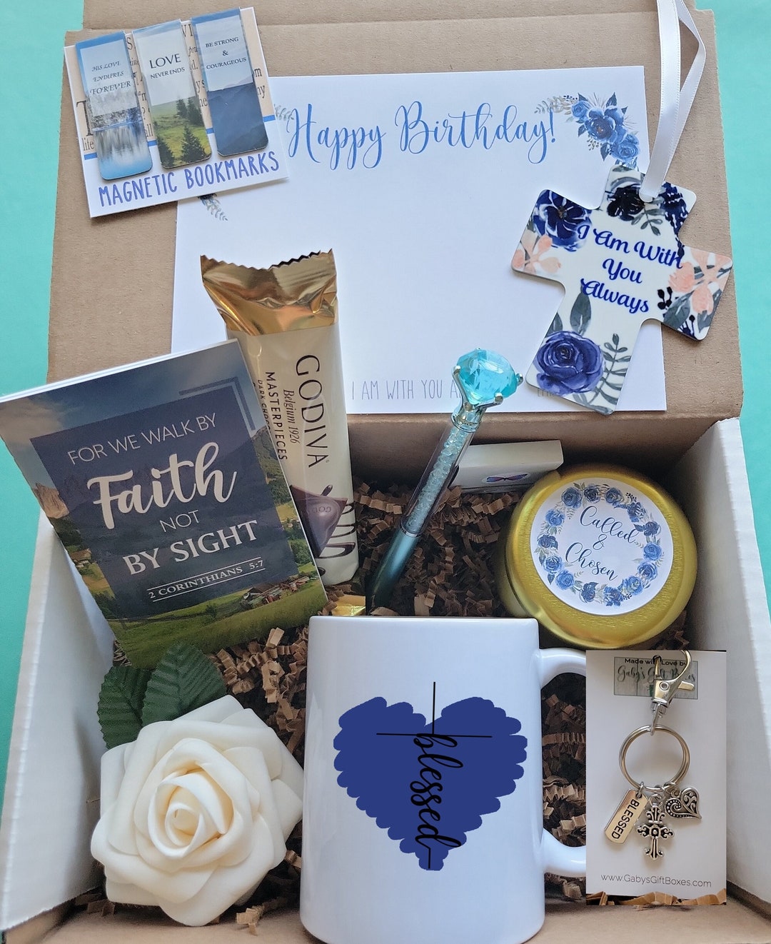 Christian Birthday Gift Box, Bible Verse, Faith Based Gifts, Christian ...