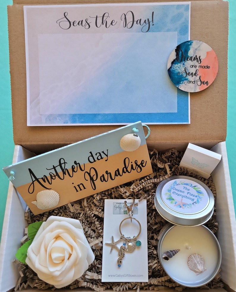 Beach Decor Gift Box Beach Lover Gift for Her Coastal Gift - Etsy