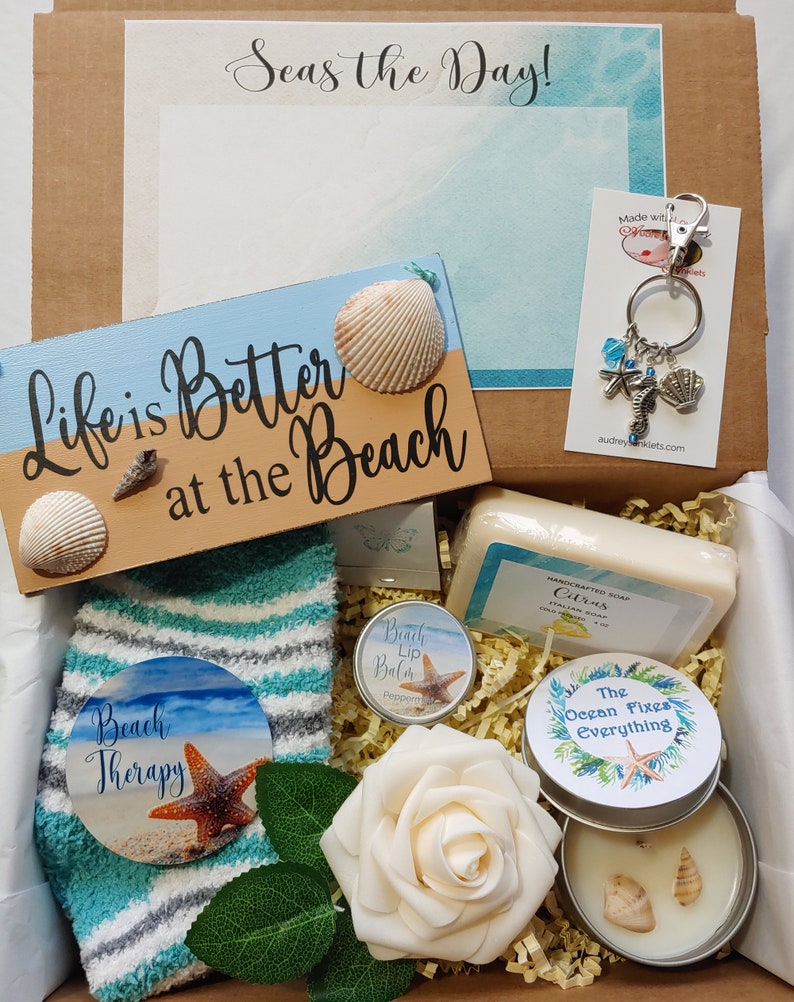 Beach Decor Gift Box Beach Lover Gift for Her Beach Cottage - Etsy
