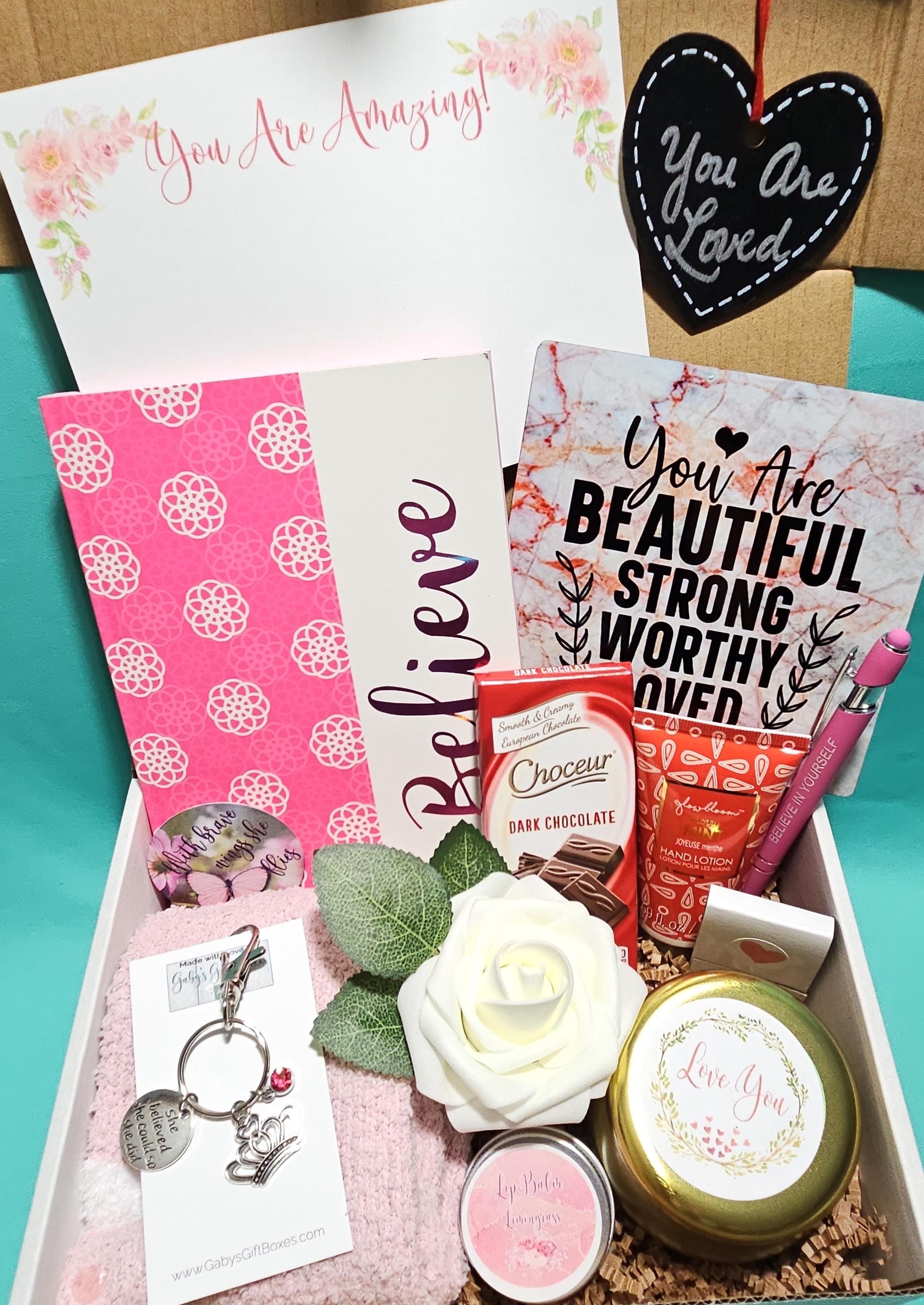 Encouragement Inspirational Gift Box, Relaxation Gift Set, Feel Better ...