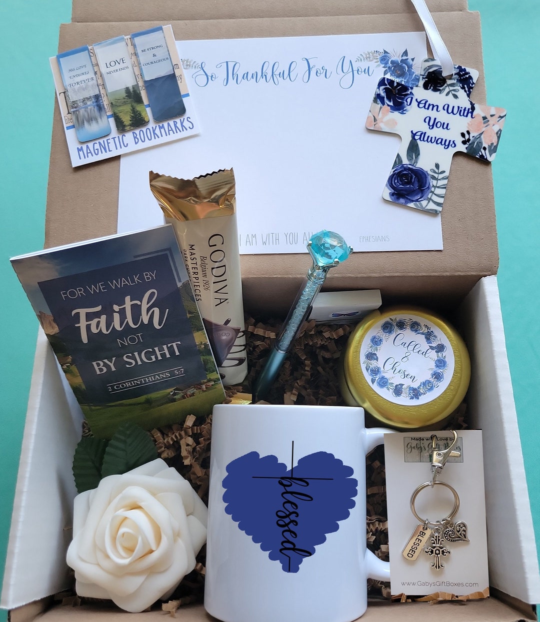 Christian Thank You Gift Box, Bible Verse, Faith Based Gifts, Christian ...