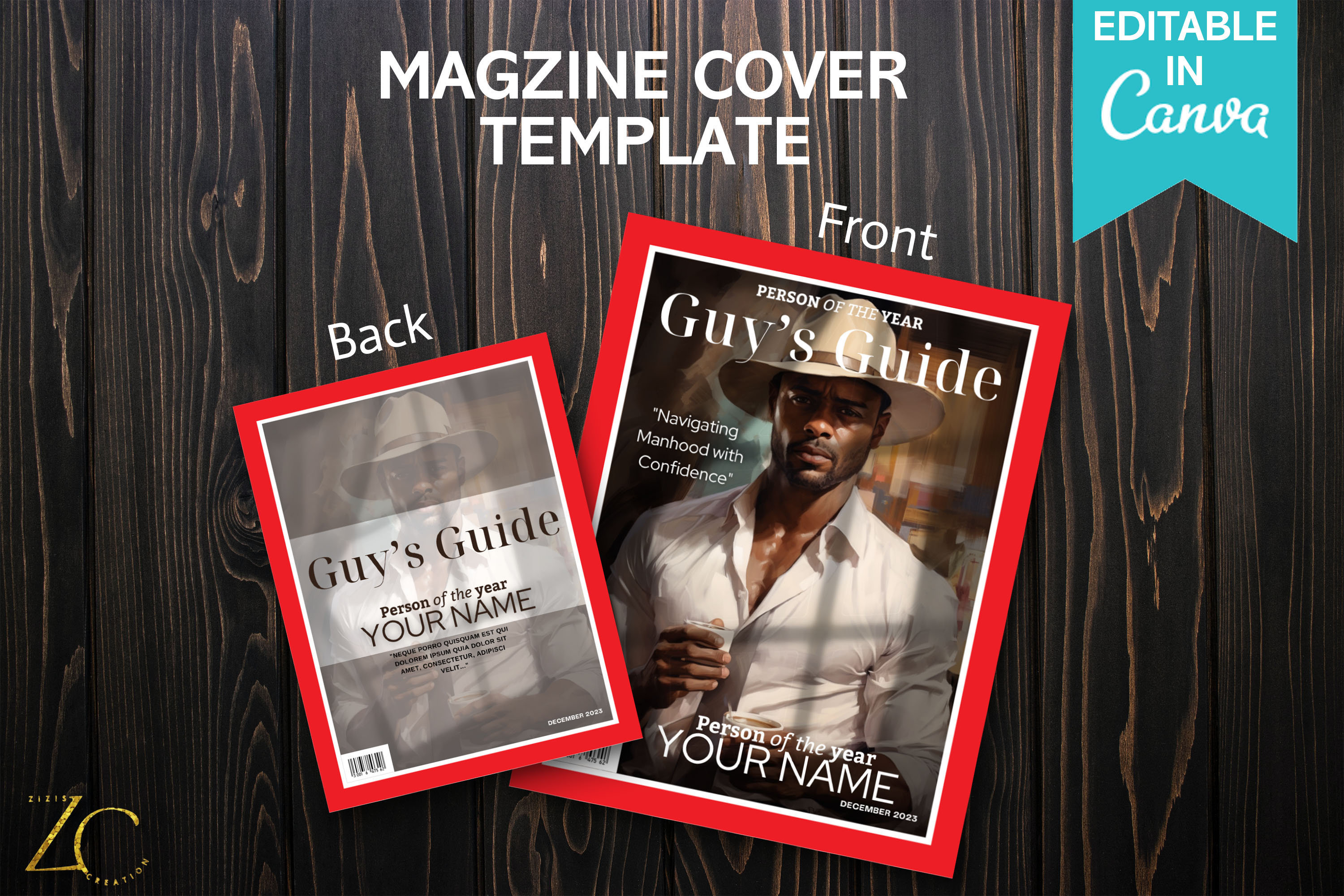 Magazine Cover Template With PLR Rights | Editable in Canva | Digital ...