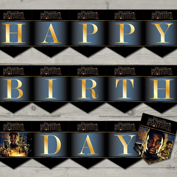 Black Panther Banner - Etsy