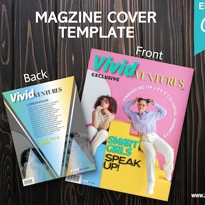 Vivid | Magazine Cover Template With PLR Rights | Editable in Canva ...