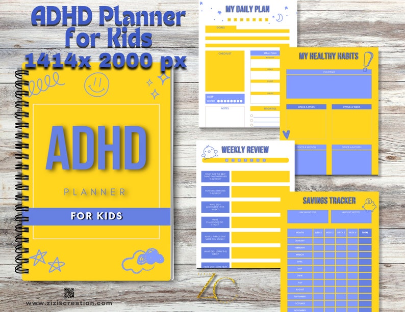 Planner for Kids | Templates for Canva | Journal | Planner | Editable ...