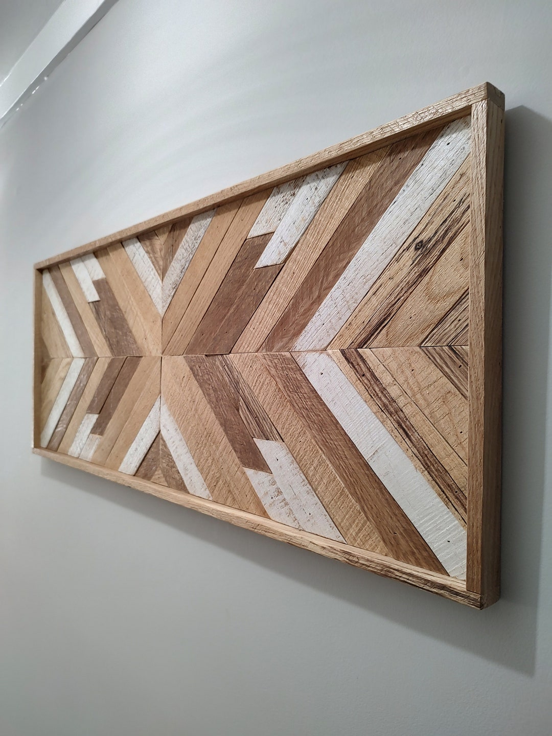Reclaimed Wood Wall Art, Geometric Wall Art, Minimalistic Wood Art, Wood Wall Decor, Modern Wall ...