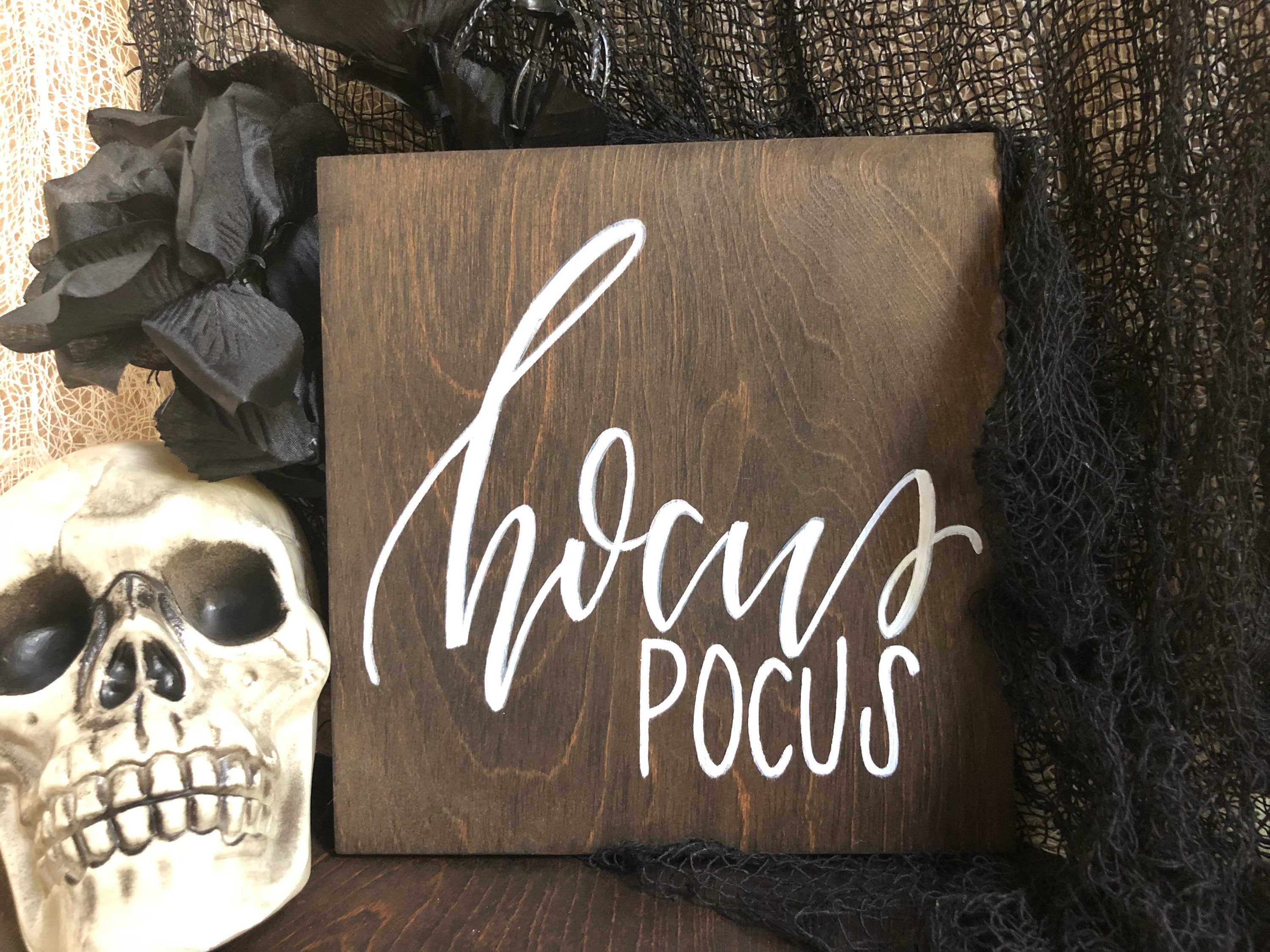 Halloween Sign - Hocus Pocus - Etsy