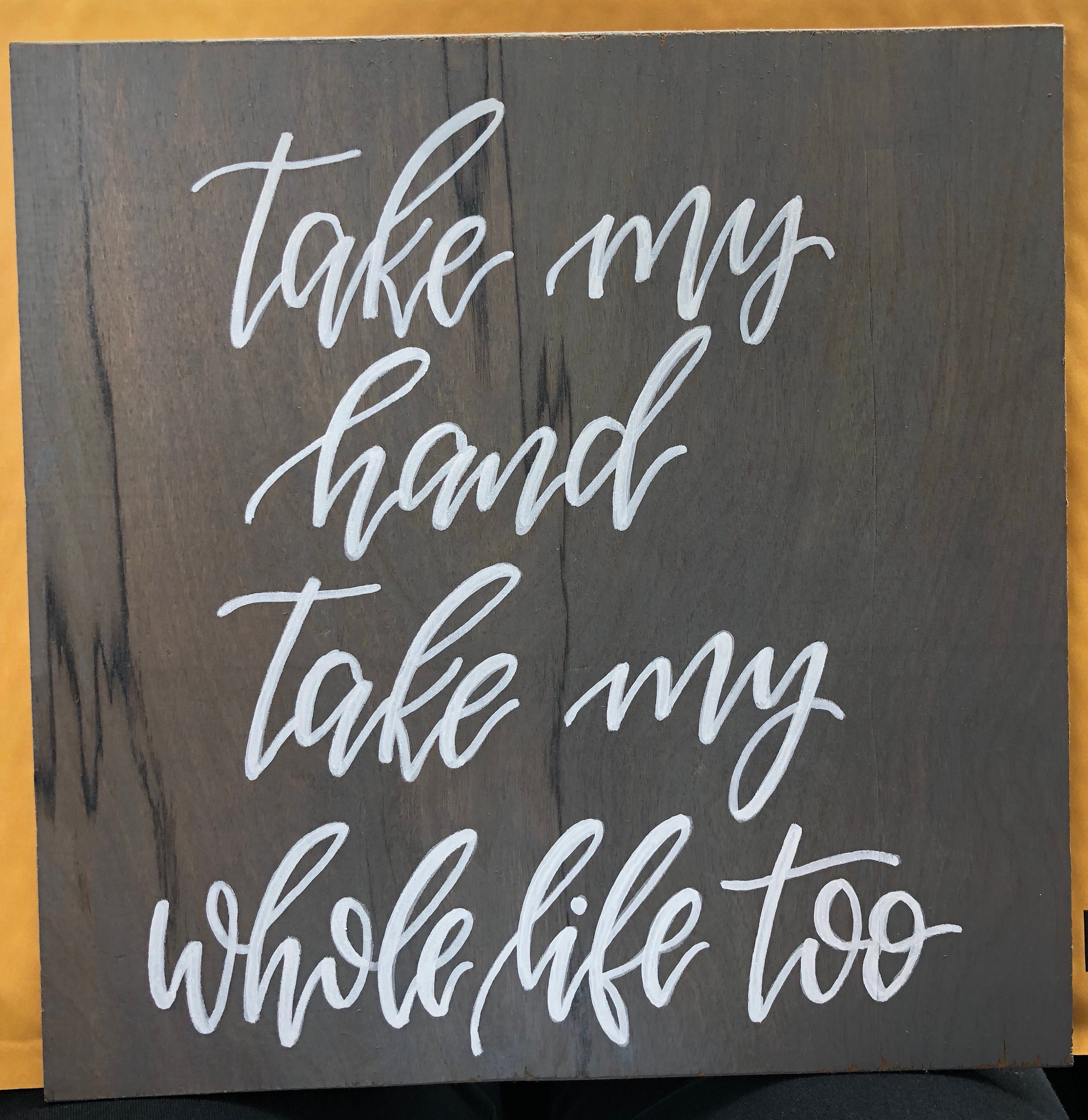 Take My Hand - Wood Sign - Etsy