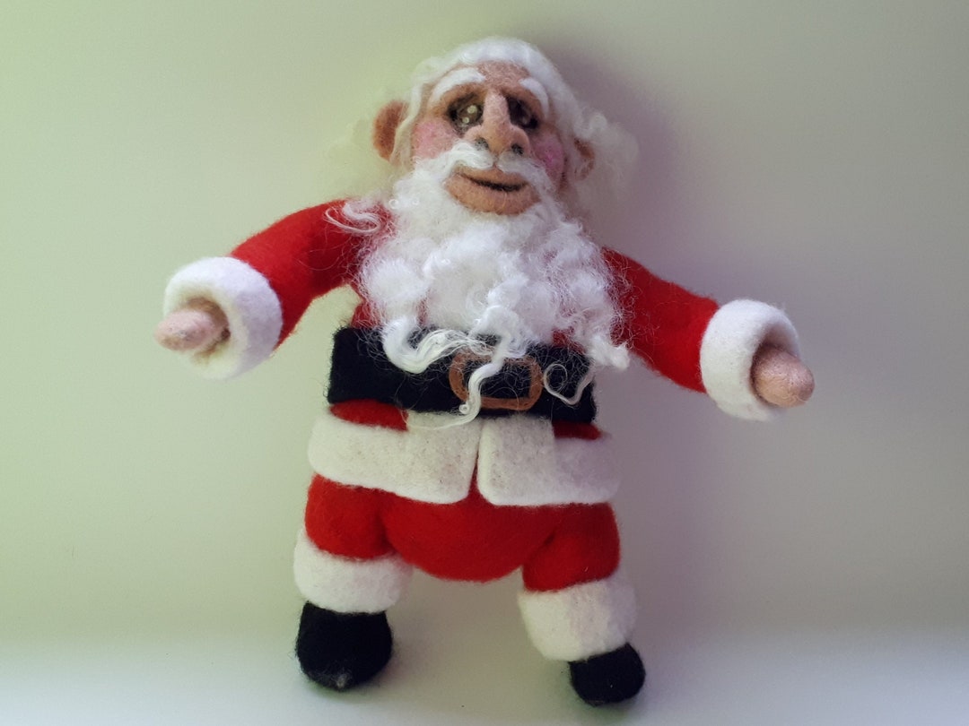 Needle Felted Santa Claus - Etsy