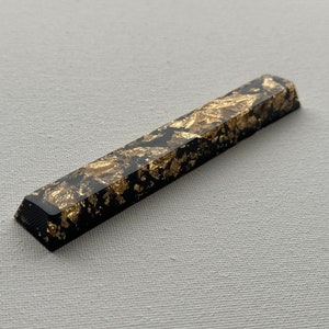 CHERRY PROFILE - Black & Gold Artisan Keycap 1u R4 Size - Hand Made ...